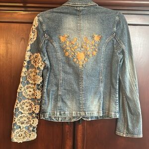 Faded Glory | Jackets & Coats | Refurbished Tea Stained Lace Jean ...